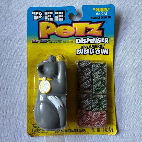 PEZ | Toys | 998 Pez Petz Purrl The Cat Dispenser Plus Amural Bubble ...